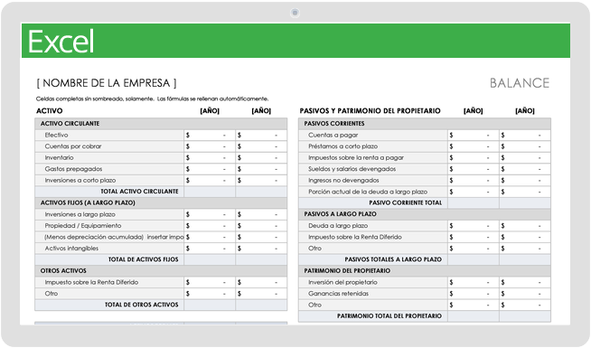 Plantillas gratuitas de contabilidad en Excel | Smartsheet
