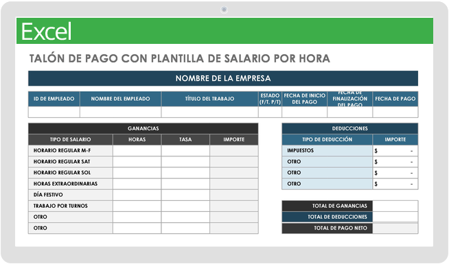 Plantillas gratuitas de talón de pago | | Smartsheet