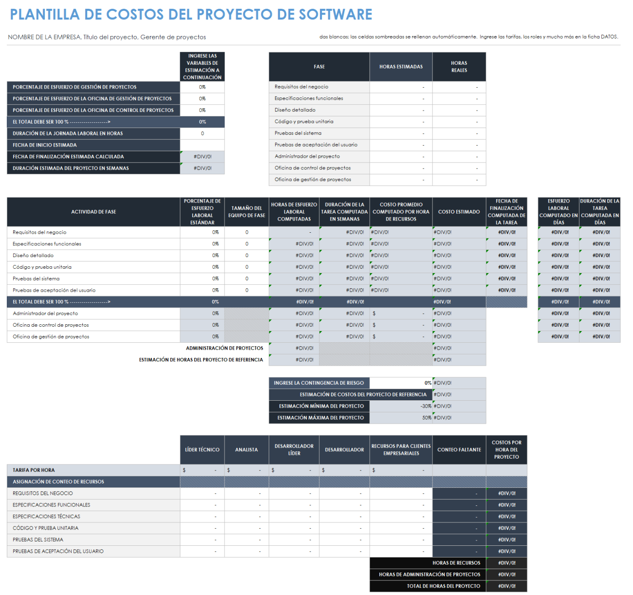 Plantillas de costos de proyectos gratuitas | Smartsheet
