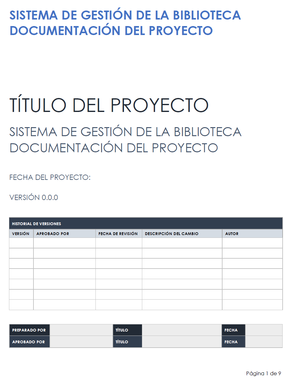 Más de 10 plantillas gratuitas de documentación de proyectos | Smartsheet