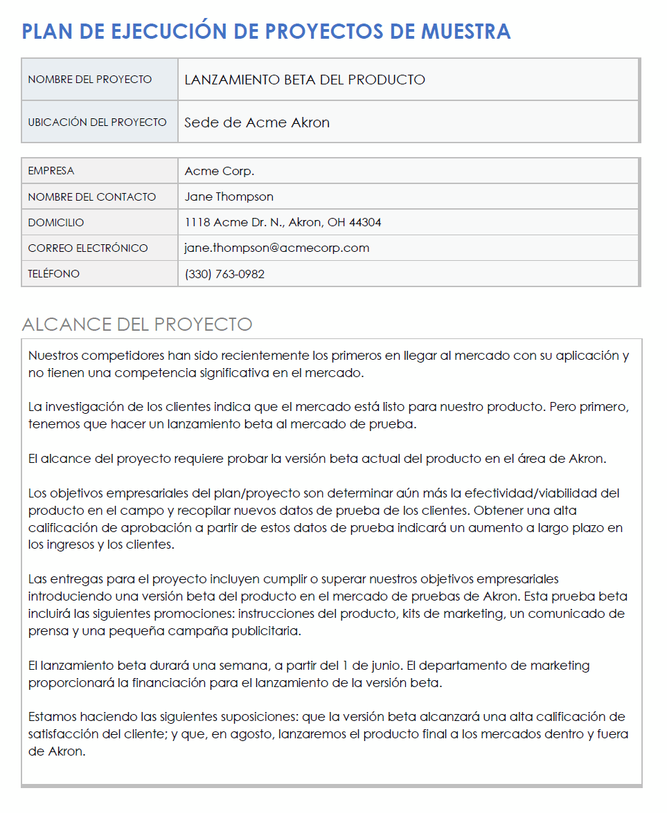 Plantillas gratuitas de ejecución de proyectos | Smartsheet