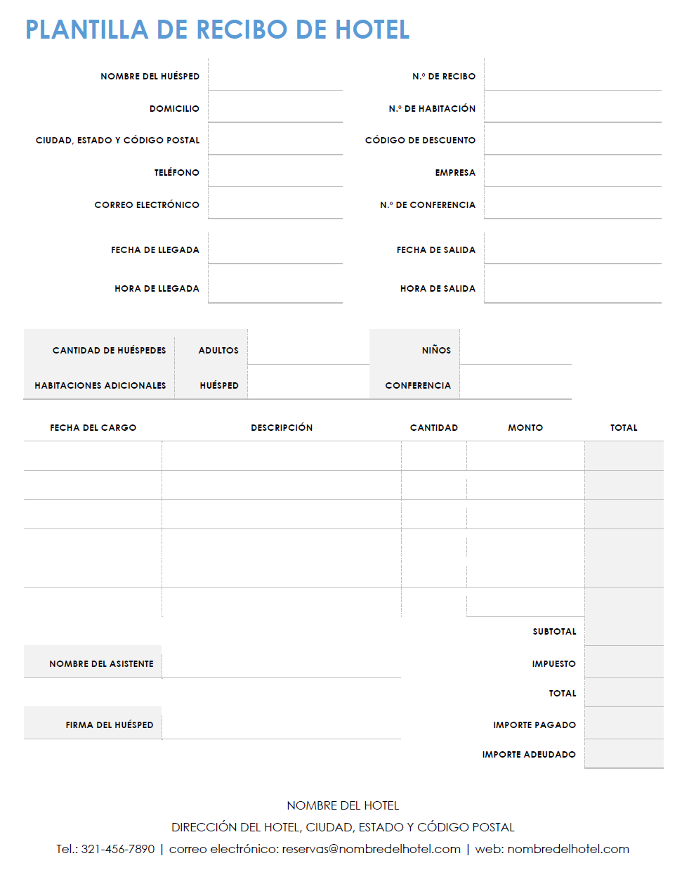 Plantillas de recibo gratuitas para Microsoft Word | Smartsheet