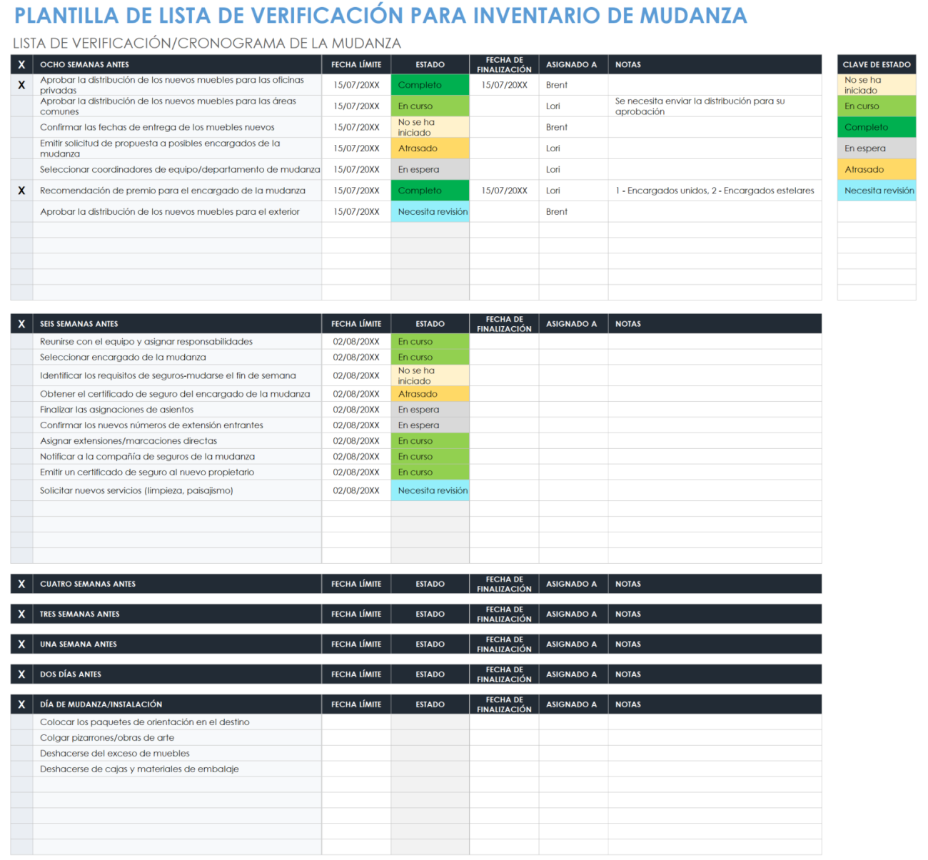Plantillas gratuitas de listas de inventario | Smartsheet