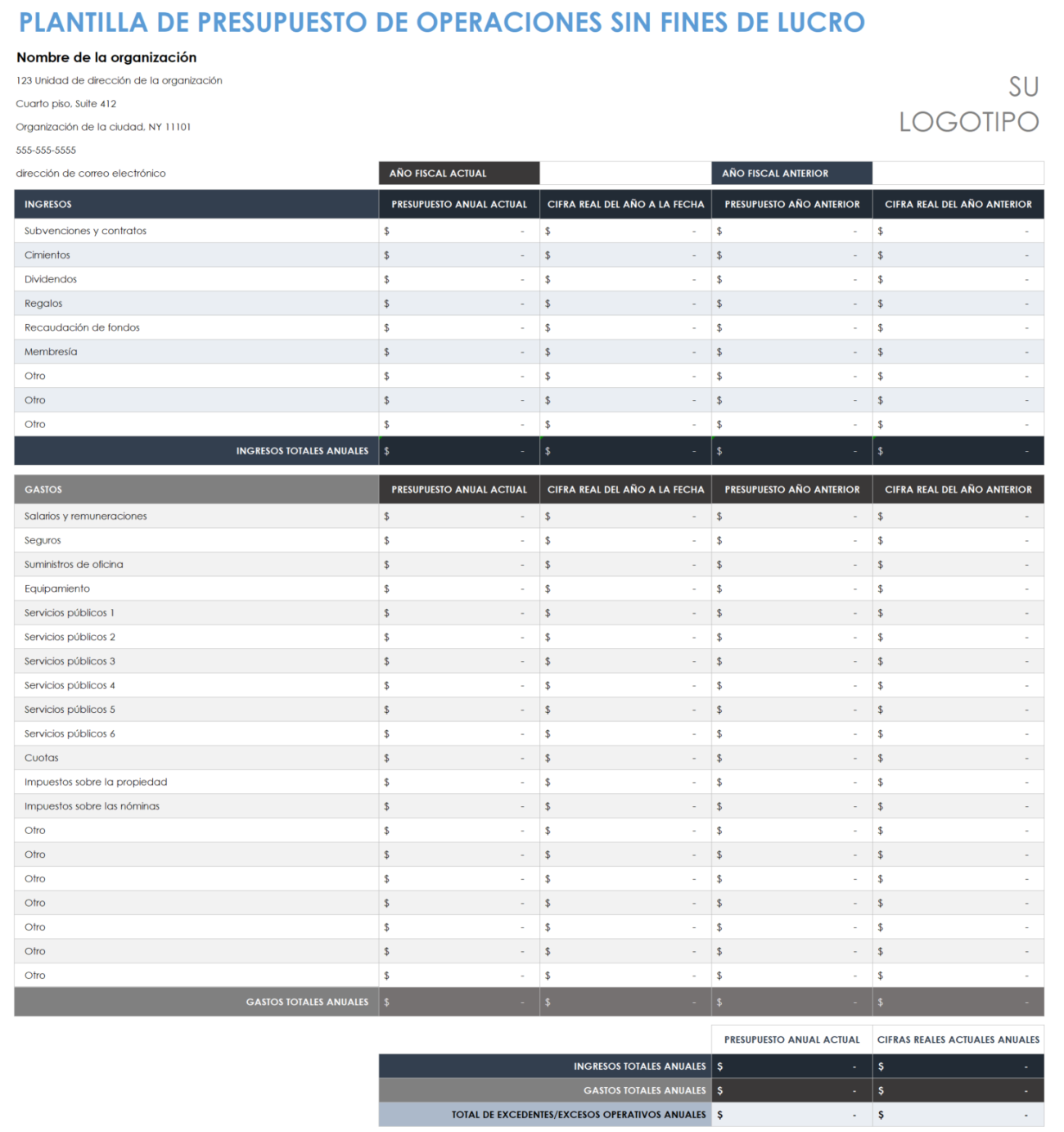 Plantillas gratuitas de presupuesto para organizaciones sin fines de lucro | Smartsheet