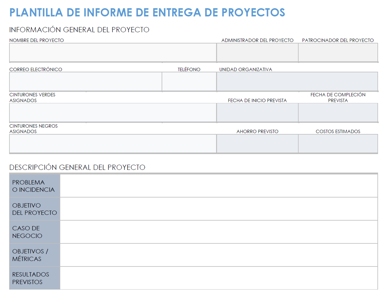 Plantillas de entrega de proyectos gratuitas | Smartsheet
