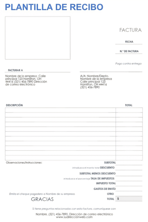 Descargue las plantillas gratuitas de recibo en PDF | Smartsheet