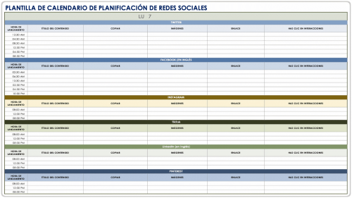 Plantillas gratuitas de plan de marketing en redes sociales | Smartsheet
