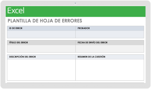 Plantillas y formularios gratuitos de informes de errores | Smartsheet