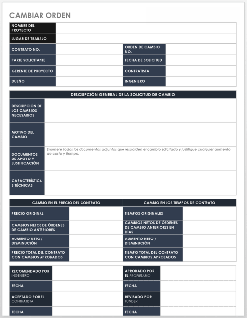 Plantillas gratuitas de formularios de pedidos | Smartsheet