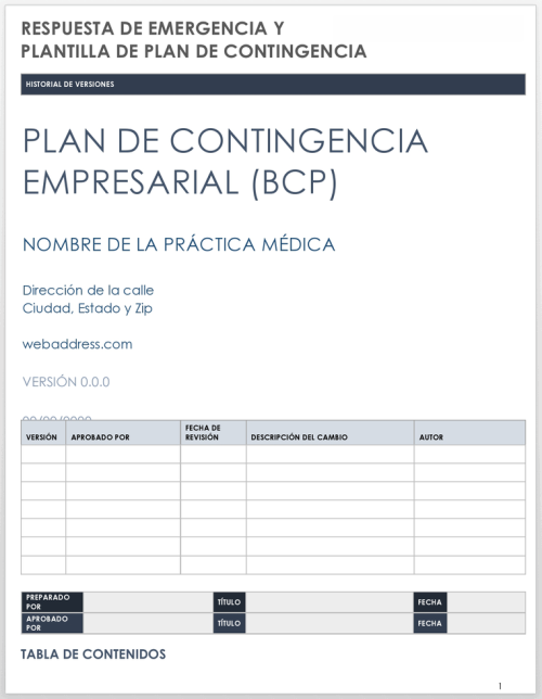 Plantillas gratuitas de plan de contingencia | Smartsheet