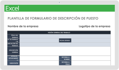 Plantillas gratuitas de descripción del trabajo | Smartsheet