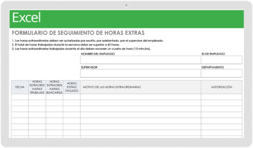 Formularios de solicitud de horas extras gratis | Smartsheet