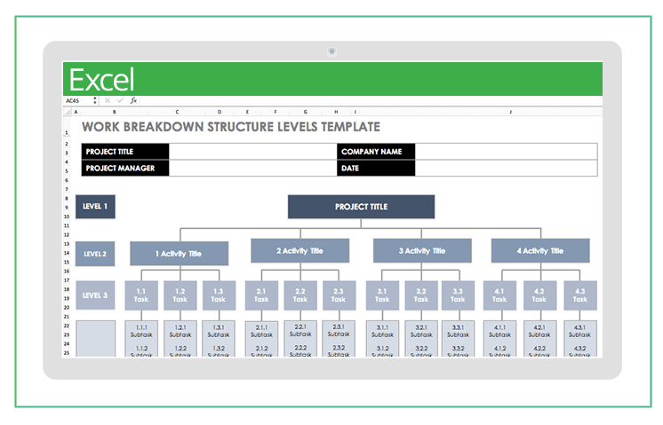 Plantillas gratuitas de estructura de desglose del trabajo | Smartsheet