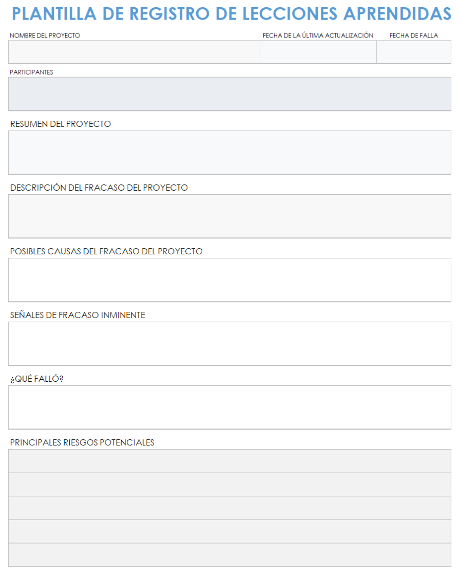 Plantillas gratuitas de lecciones aprendidas sobre gestión de proyectos | Smartsheet