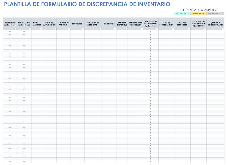 Descargar plantillas gratuitas de formulario de inventario | Smartsheet