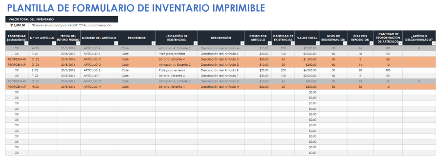 Descargar plantillas gratuitas de formulario de inventario | Smartsheet