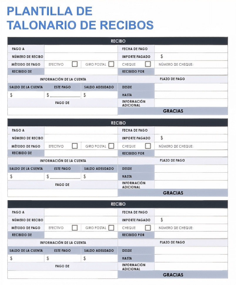 Descargue las plantillas gratuitas de recibo en PDF | Smartsheet