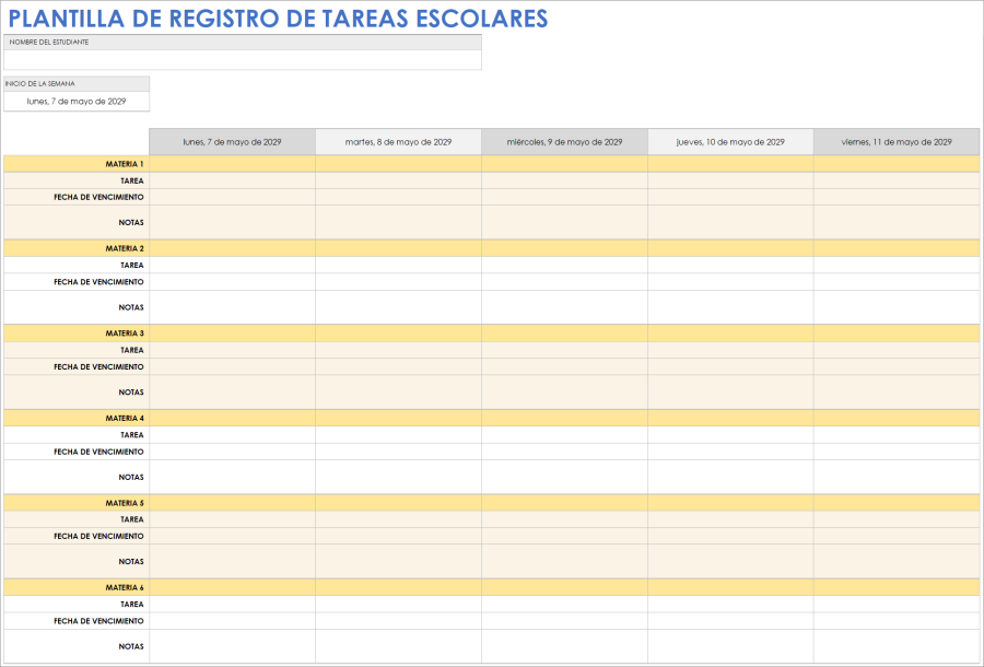 Plantillas gratuitas de registro de trabajo con una guía práctica y ...