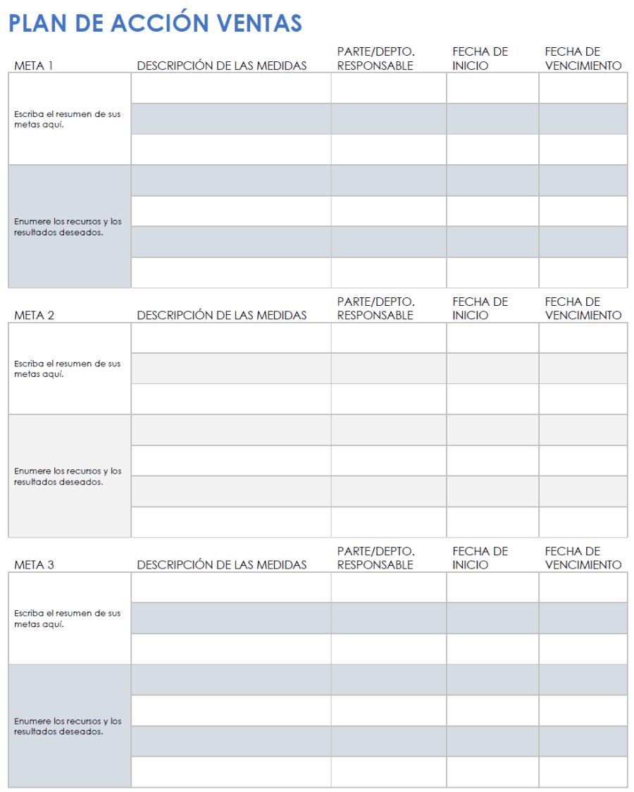Plantillas gratuitas de plan de acción para Microsoft Word | Smartsheet