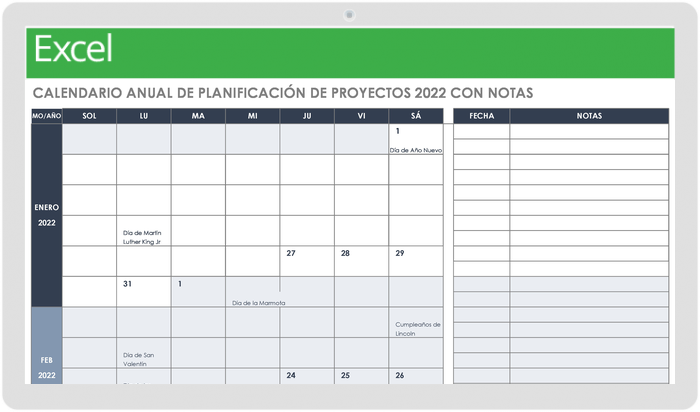 Plantillas gratuitas de calendario de proyectos | Smartsheet