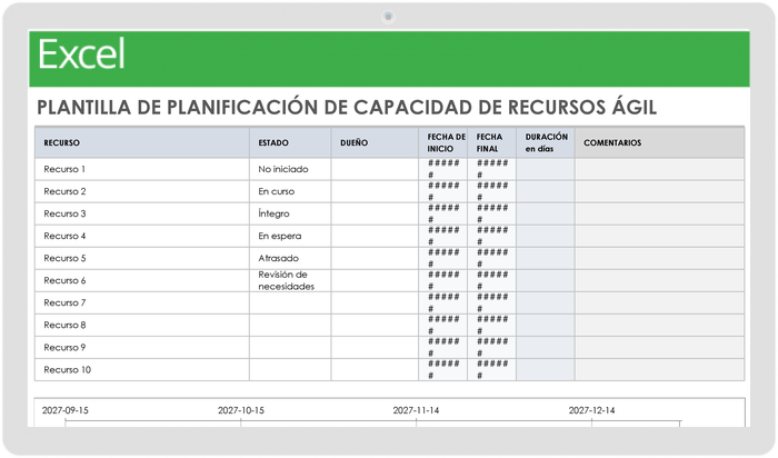 Plantillas gratuitas de planificación de capacidad | Smartsheet