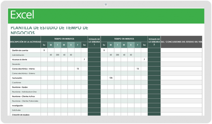 28 hojas de trabajo de administración del tiempo gratis | Smartsheet