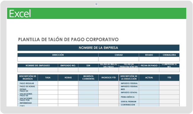 Plantillas gratuitas de talón de pago | | Smartsheet