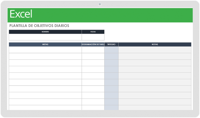 Plantillas gratuitas para la definición y el seguimiento de objetivos ...