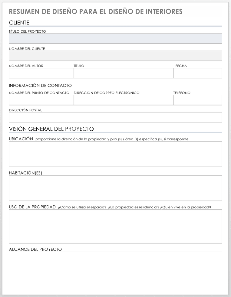 Plantillas gratuitas del brief de diseño | Smartsheet