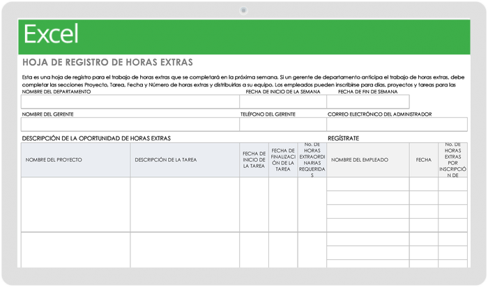 Formularios de solicitud de horas extras gratis | Smartsheet