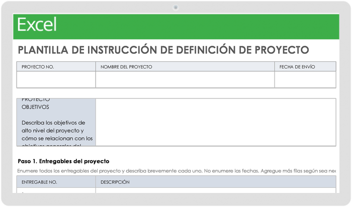 Plantillas gratuitas de Definición de Proyecto | Smartsheet