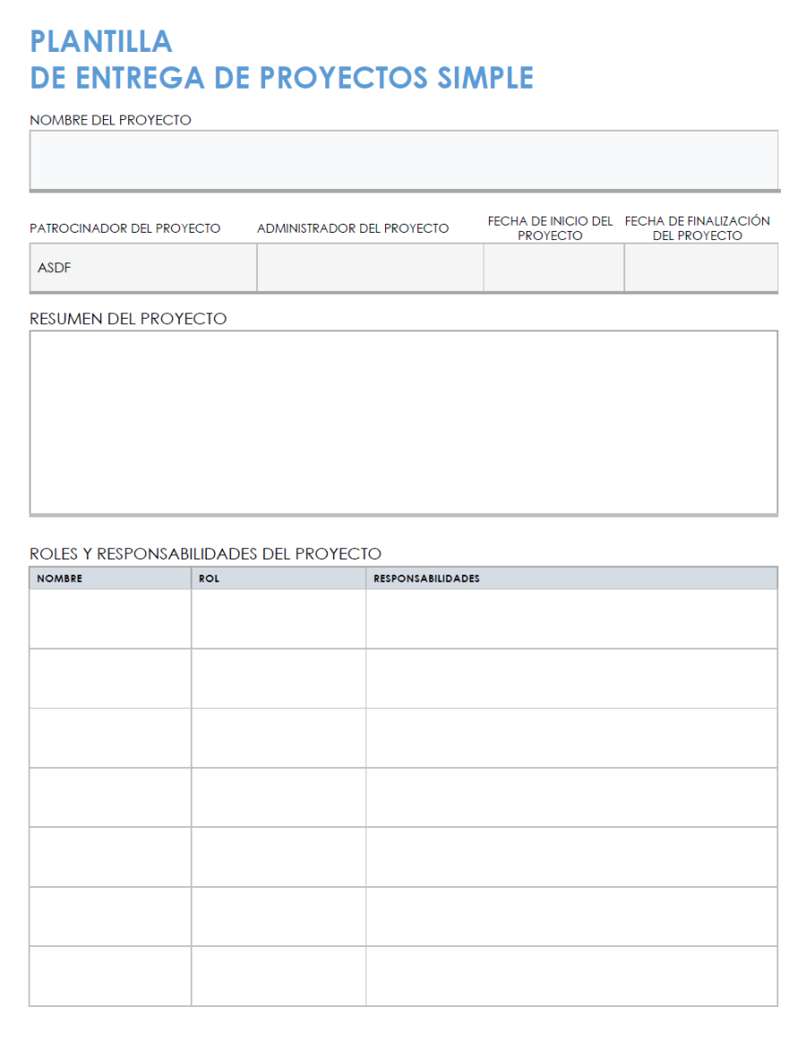 Plantillas de entrega de proyectos gratuitas | Smartsheet