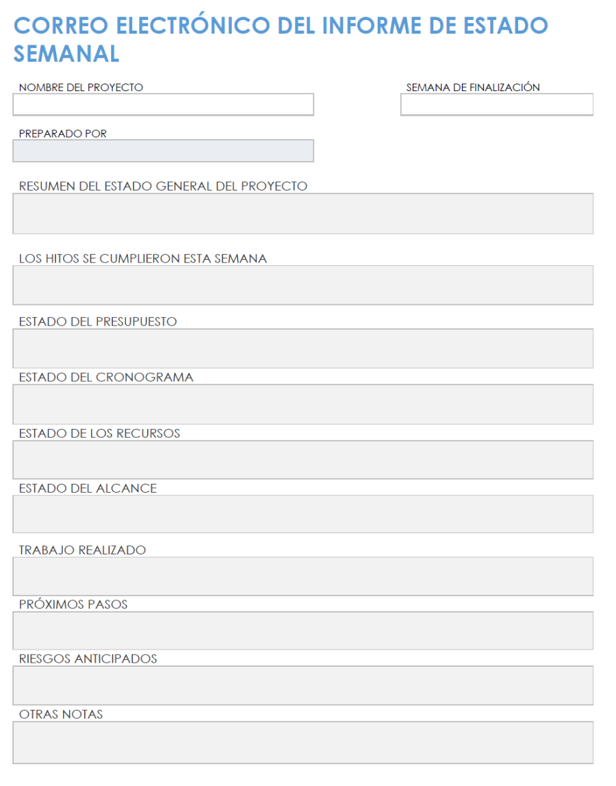Plantillas de informe de estado semanal | Smartsheet